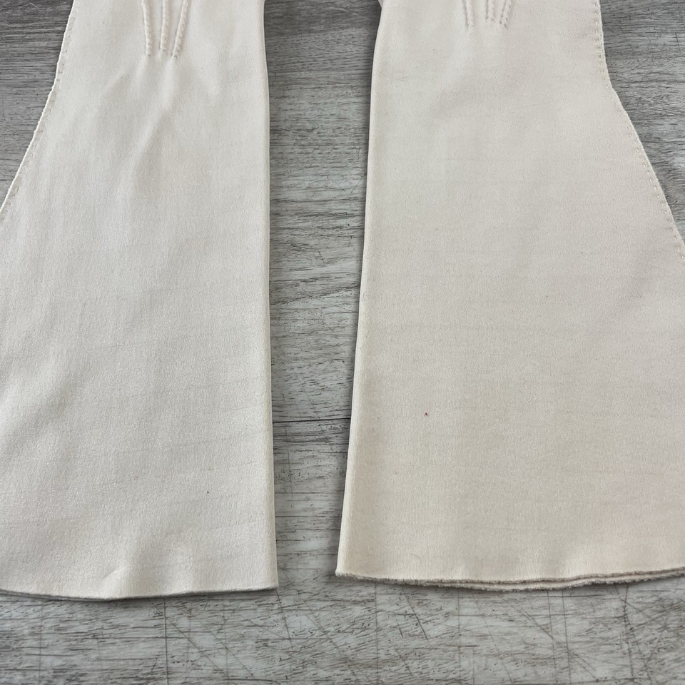 Vintage Crescendoe Leather Tailored Cream Size 7 Ladies Gloves Below ...