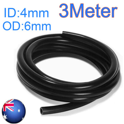 3 Meters 6mm 4mm Fuel Line Petrol Tank Rubber Hose ATV Quad Dirt Pit ...