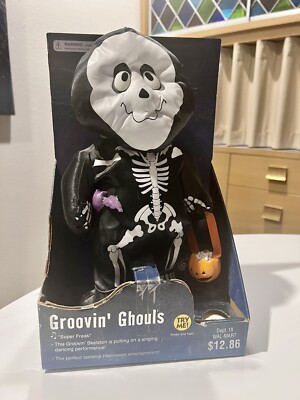 Vintage Halloween Gemmy Groovin Ghoul Skeleton Super Freak- Works | eBay