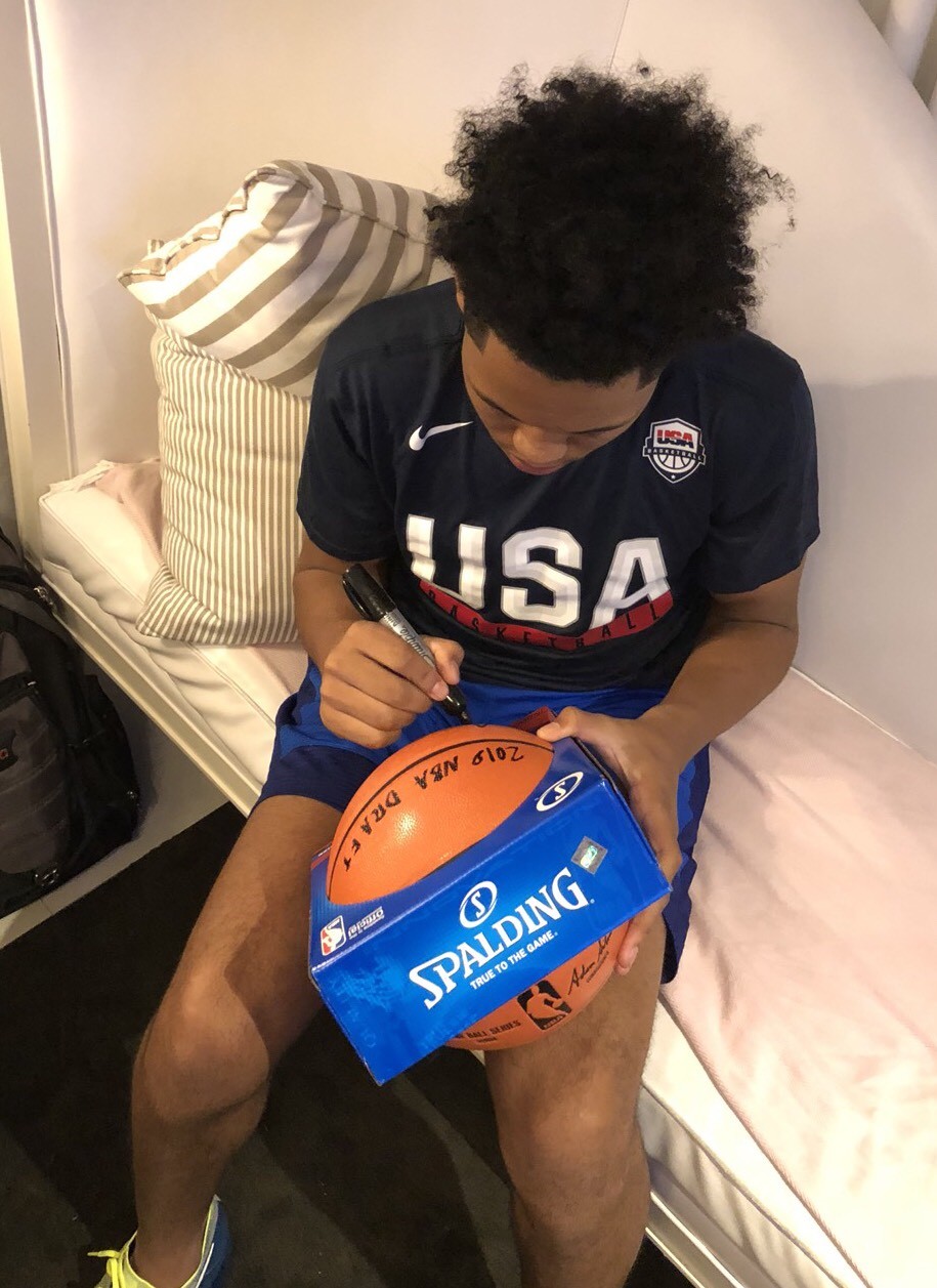 Anfernee Simons Autograph “2018 NBA Draft” Prospect Signed Basketball ...