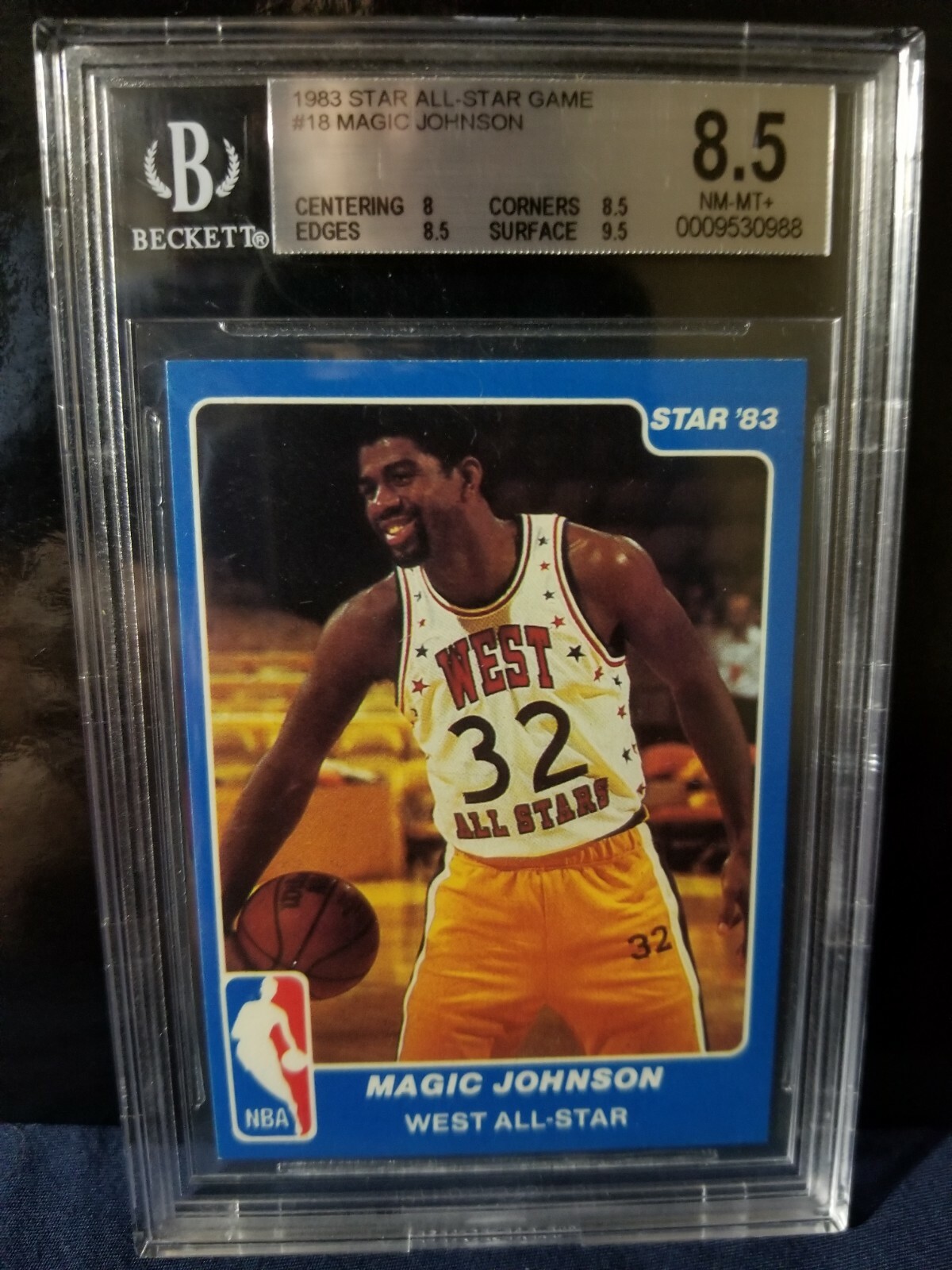 1983 ROOKIE!! Star MAGIC JOHNSON! NBA All-Star Game Magic Johnson #18 ...