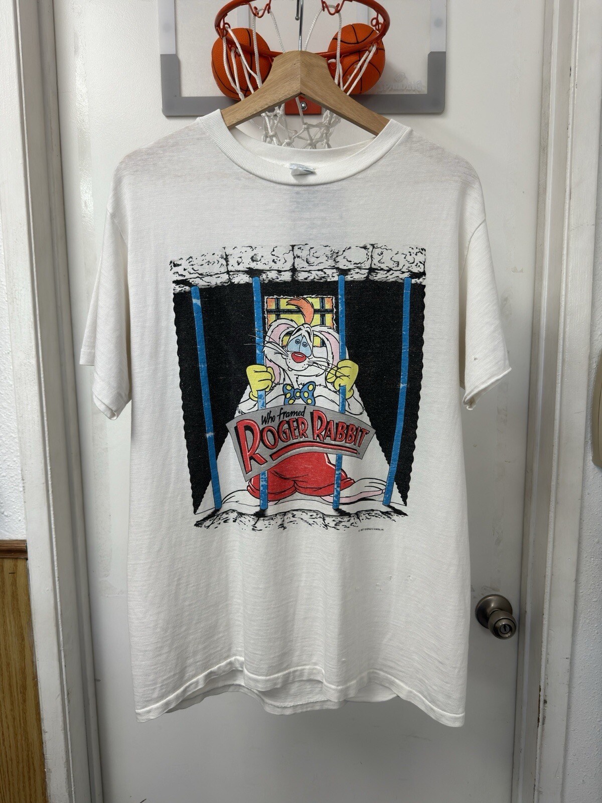 1987 Vintage Who Framed Roger Rabbit Movie Disney Shi… - Gem