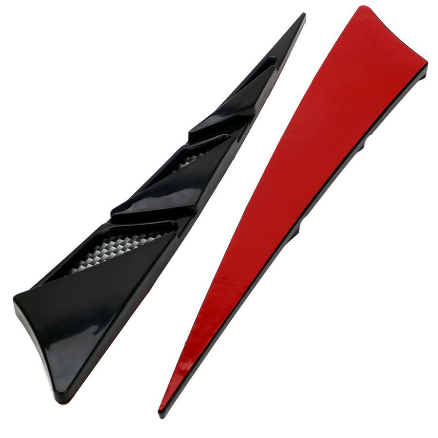 1 Pair Car Air Flow Side Fender Covers Vent Hood Stickers Decoration ...