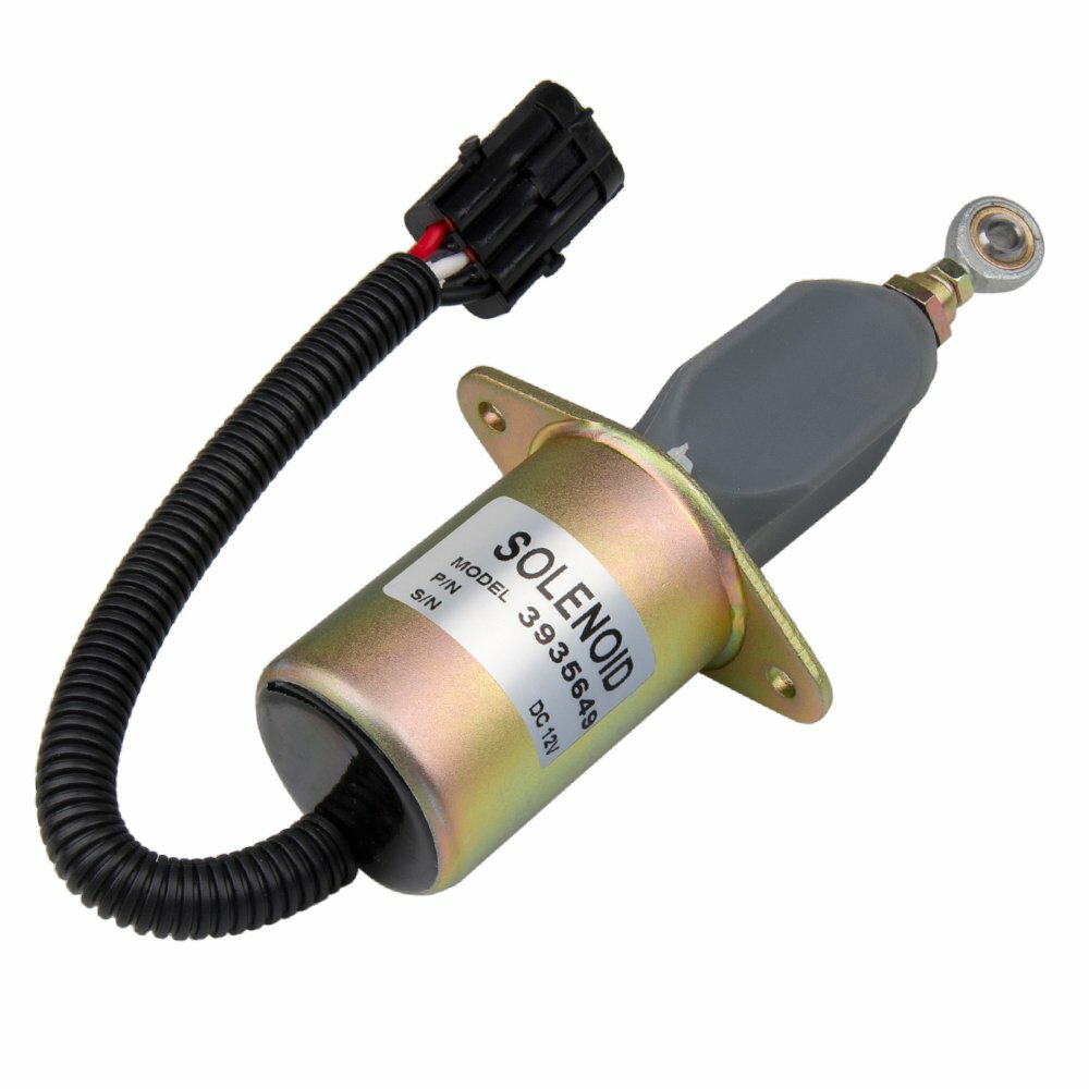 Fuel Shut Off Solenoid 3" For 5.9L or 8.3L Cummins Diesel Engine ...