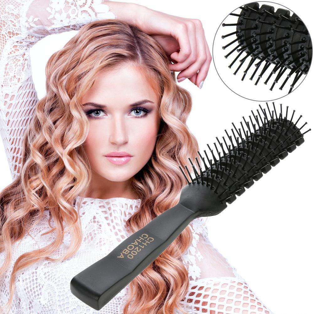 Pro Anti-Static Hair Comb Brush Ribs Hairbrush Salon Hair Care Styling ...