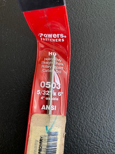 Powers Fastners Heavy Duty Straight Shank #0503 5/32”x6” COMB SHIP $1 ...