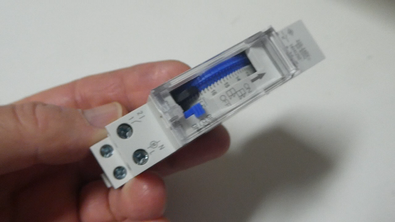 24 Hour Time clock Timer Analog Din Rail Mount 240v 1 Pole 16 Amp ...