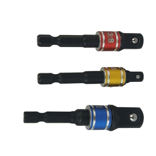 3 Pcs Impact Socket Adapter and Reducer Set Point Driver Drill Adapters ...
