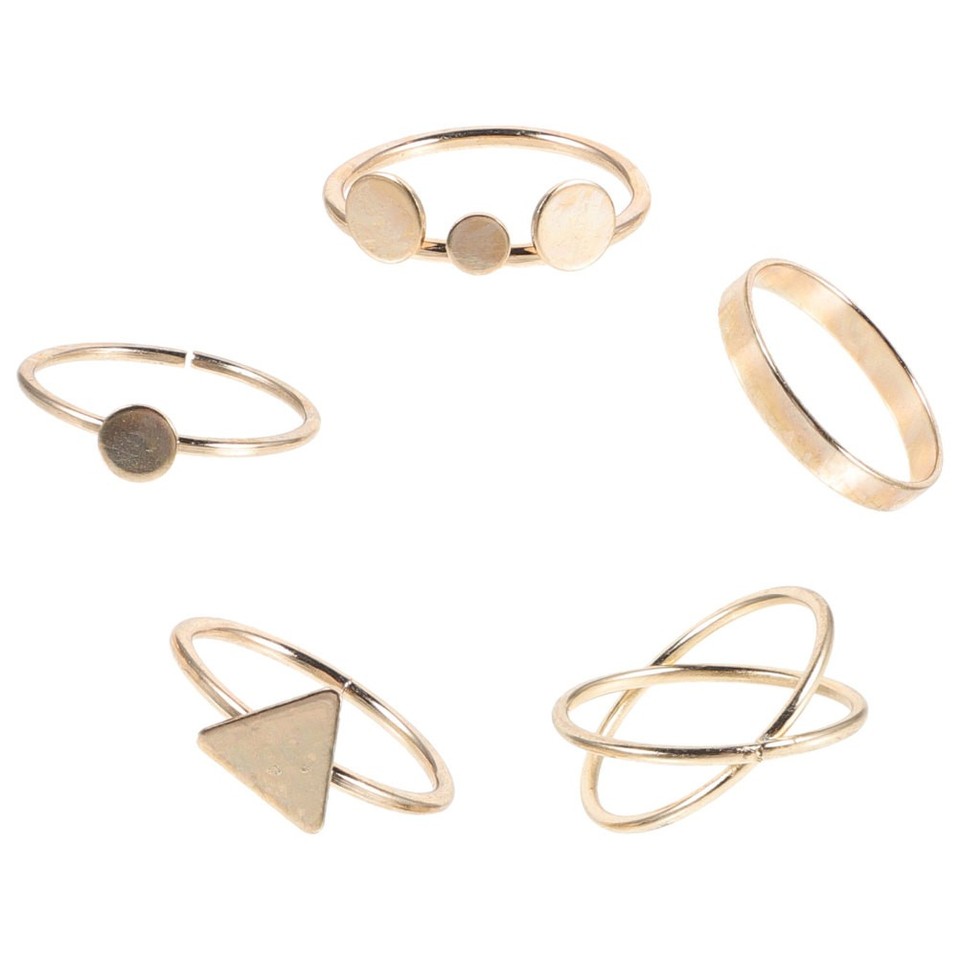 5pcs Women Knuckle Rings Thumb Midi Finger Open Rings Gold Knuckle ...