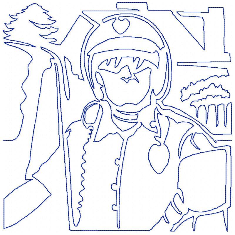 Continuous Line Police Blocks 12 Machine Embroidery Designs Quilt 8 ...