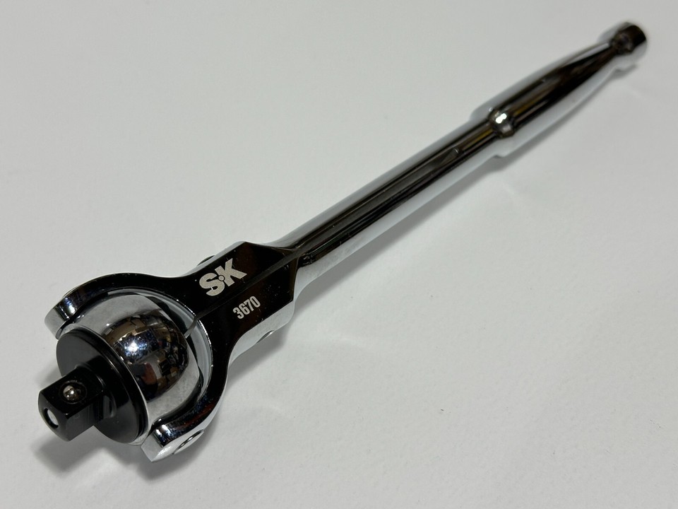 NEW SK Tools Professional Roto-Head Full Rotating Flex Chrome 3/8 ...