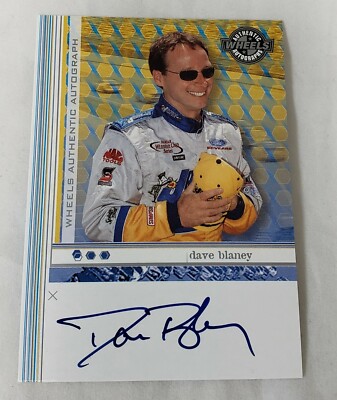 2003 Authentic Wheels Signature Dave Blaney Autograph Single Card | eBay