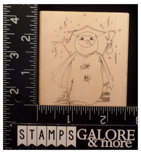 Art Gone Wild Rubber Stamps GRADUATION FLAKE SNOWMAN OF THE MONTH ...