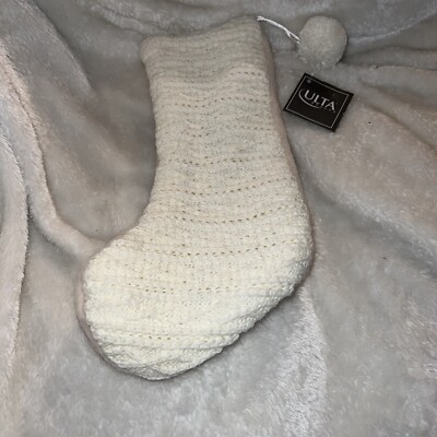 Ulta Beauty Cable Knit Ivory Stocking New | eBay