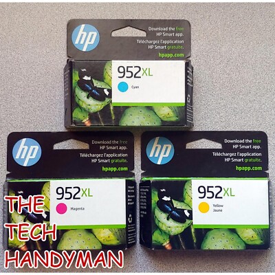 3-PACK HP GENUINE 952XL COLOR INK (RETAIL BOX) OFFICEJET PRO 8710 8715 ...
