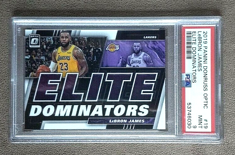 2019-20 Panini Donruss Optic LeBron James Elite Dominators #19 PSA ...