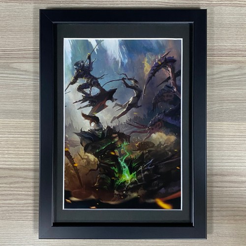 Drukhari Hellions Gerahmte Kunst Dunkle Eldar Warhammer 40.000 40K ...