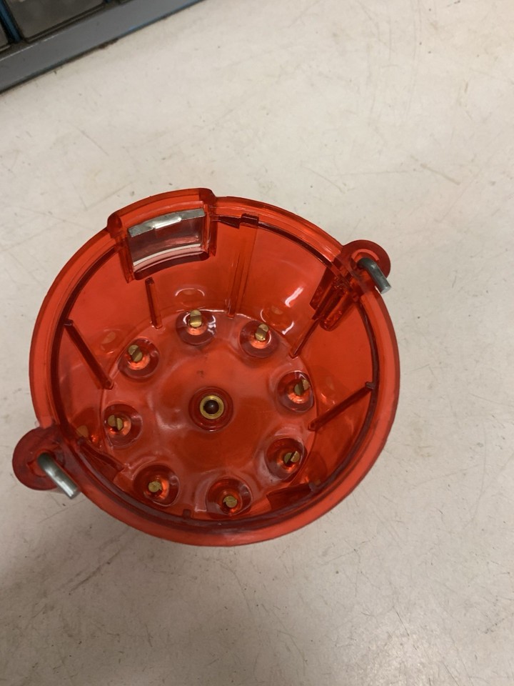 Clear Red Distributor Cap NOS Vintage Speed Part GM Chevy | eBay