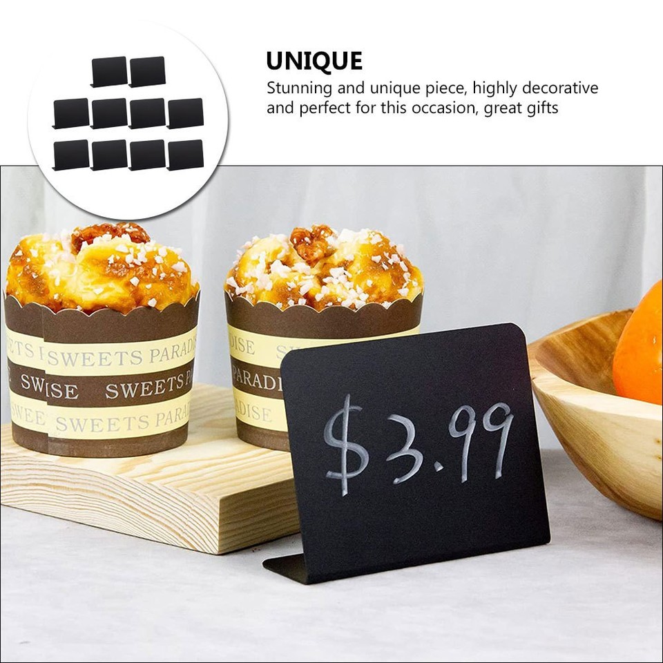 10 Pcs Chalkboard Table Signs Multifunctional Chalkboards for ...