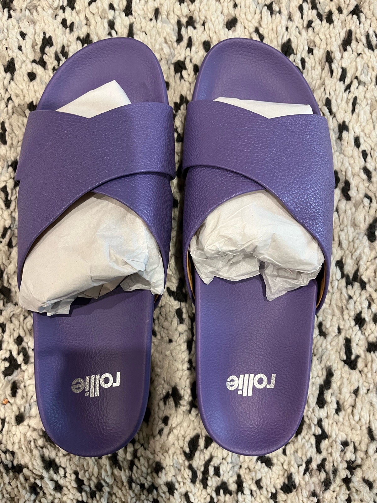 ROLLIE NATION Tide Slide Amethyst Leather RRP$139 - Size 42 - As New ...