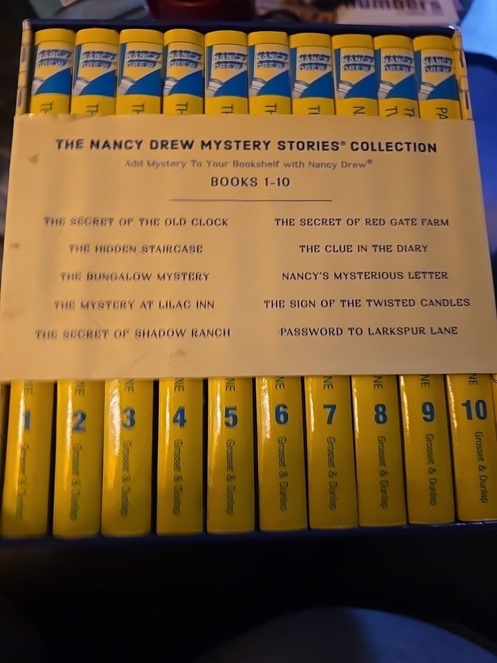 NANCY DREW BOOKS 1-10 BOX SET ~ THE NANCY DREW MYSTERY STORIES ...