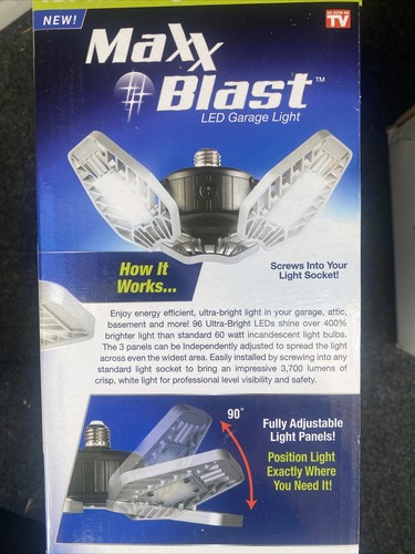 LIGHT: LED Maxx Blast Ultra Bright Garage Light 3700 Lumens 400% ...