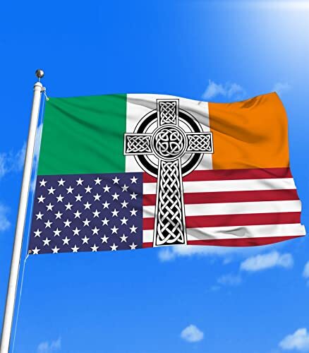 ST. Patrick’s Day Irish Celtic Cross 3x5 Flag With Brass Grommets For ...