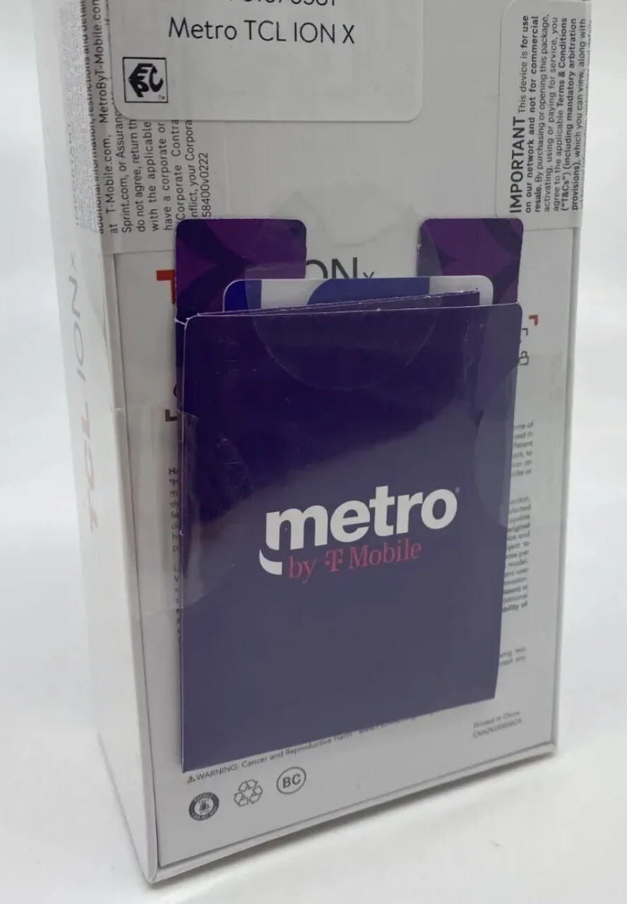 Metro by T-Mobile TCL ION X, 32GB Black- Prepaid Smartphone Brand New ...