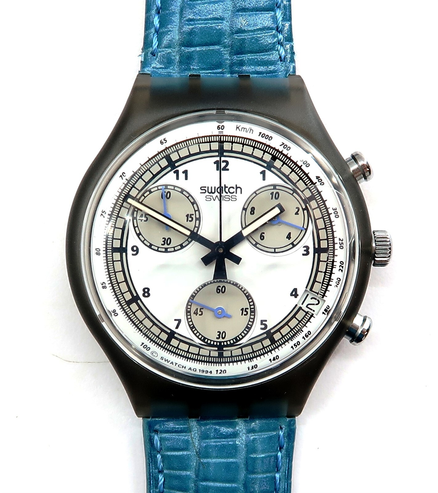 NEW Swatch Chrono Watch ICE CUBE SCM402 NOS 1995 New … - Gem