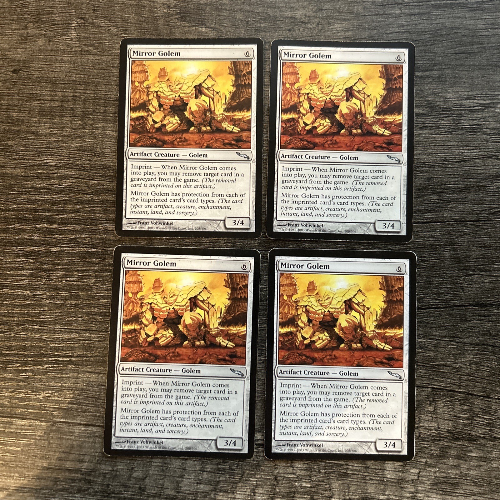 MTG Mirror Golem Mirrodin 208/306 Regular Uncommon for sale online | eBay