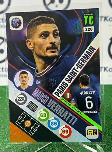 2022 PANINI TOP CLASS MARCO VERRATTI # 226 ADRENALYN XL SOCCER CARD ...