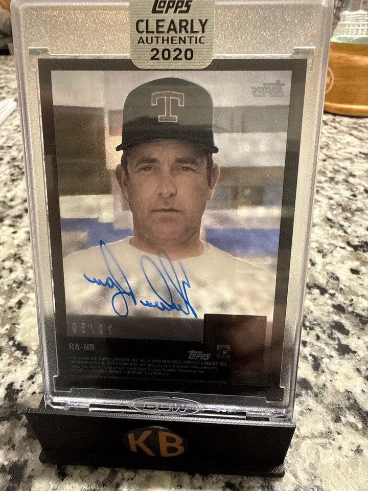 2020 topps clearly Nolan Ryan Auto 23/50 | eBay