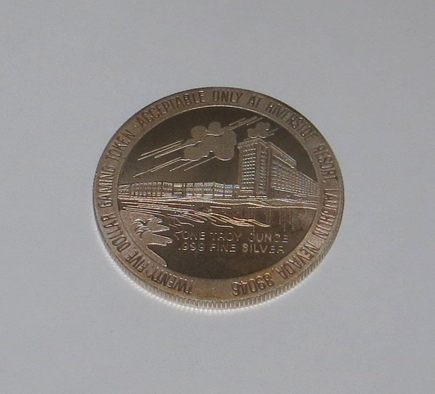 1994 Riverside Resort $25 Gaming Token One Ounce .999 Silver Coin | eBay