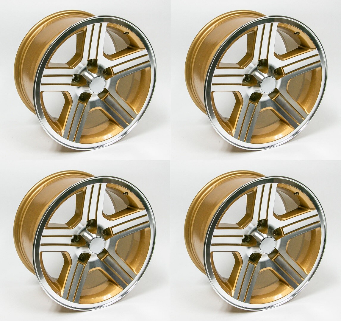 1988-1990 Camaro IROC-Z 17x9 Gold Wheels Rims Set of 4 *HT179IROCZGOLD ...