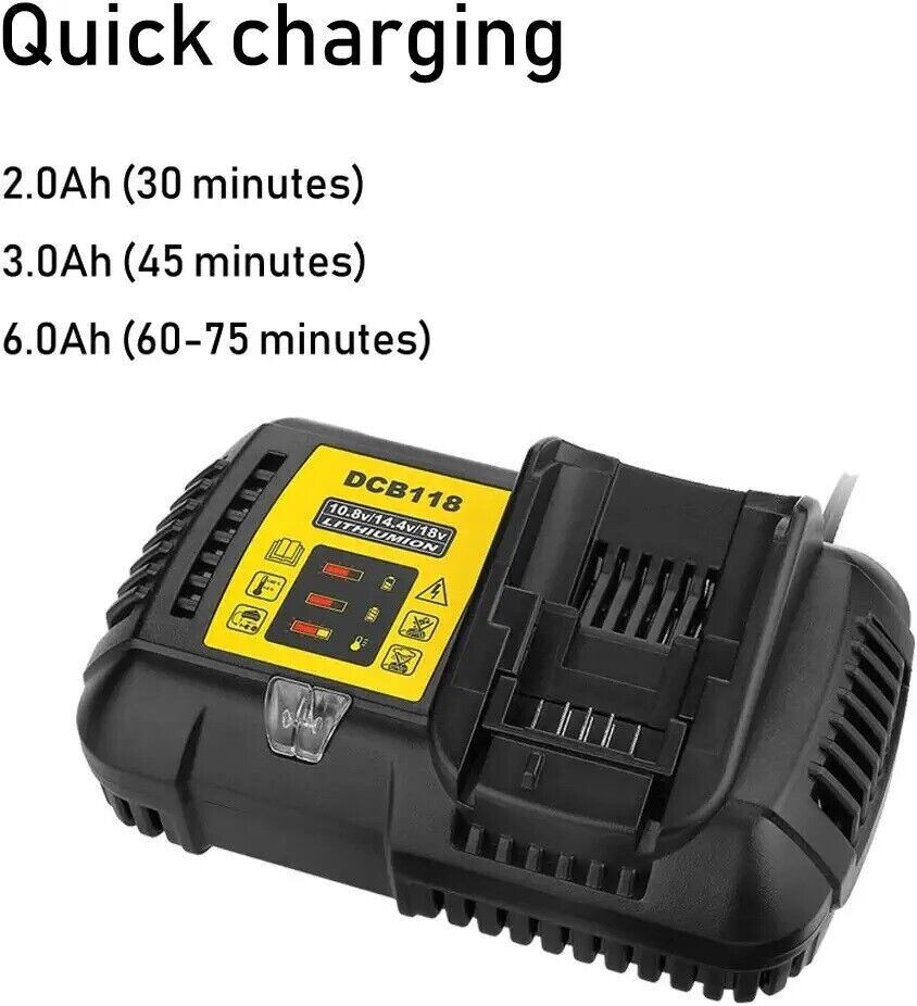 2Pack 9.0Ah for DeWalt FLEXVOLT 20V/60V MAX Battery Lithium-ion DCB609 ...