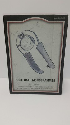 Golf Ball Monogrammer Tool and Accessories "Print your Initials ...