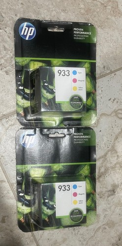 HP 933 Tri-Color Cartridge Exp 2020 Lot of 2 Sealed Boxes 889894153555 ...