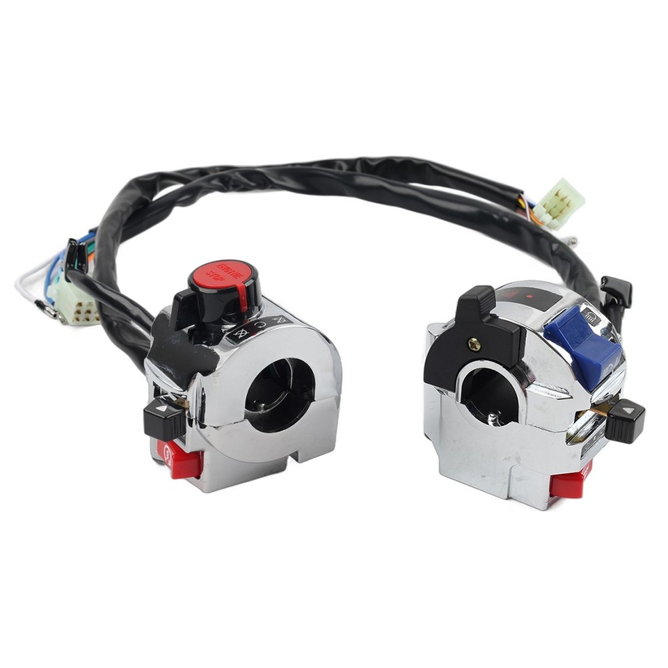 7/8" Motorcycle Handlebar Switch Control Assembly Indicator Start ...