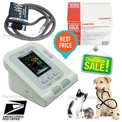 Veterinary OLED Digital Blood Pressure Monitor & Sphygmomanometer NIBP ...