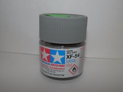 Tamiya Color Acrylic Paint Mini Dark Sea Grey #XF-54 (10ml) NEW | eBay