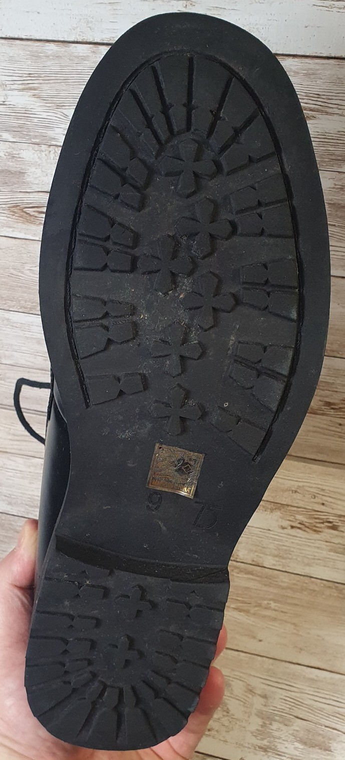 Peter Werth London mens Chelsea Boots Leather Lace Black UK 9 EU 44 US ...