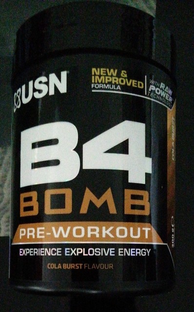 USN B4 Bomb Pre Workout 300g - Improved Energy & Power & Performance ...