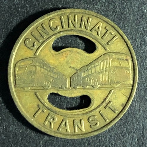 Cincinnati Transit G/F One Adult Fare Bus Transit Token 16mm | eBay