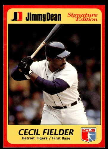 1991 Jimmy Dean #21 Cecil Fielder Detroit Tigers | eBay