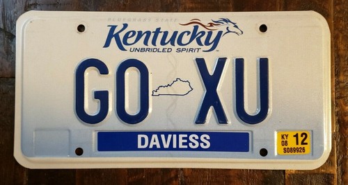 2008 KENTUCKY Bluegrass State Unbridled Spirit License Plate "GO XU ...