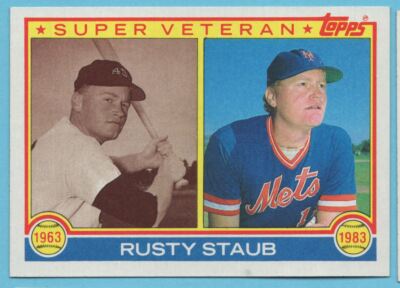 1983 Topps Rusty Staub Houston Colt .45's/New York Mets #741 | eBay