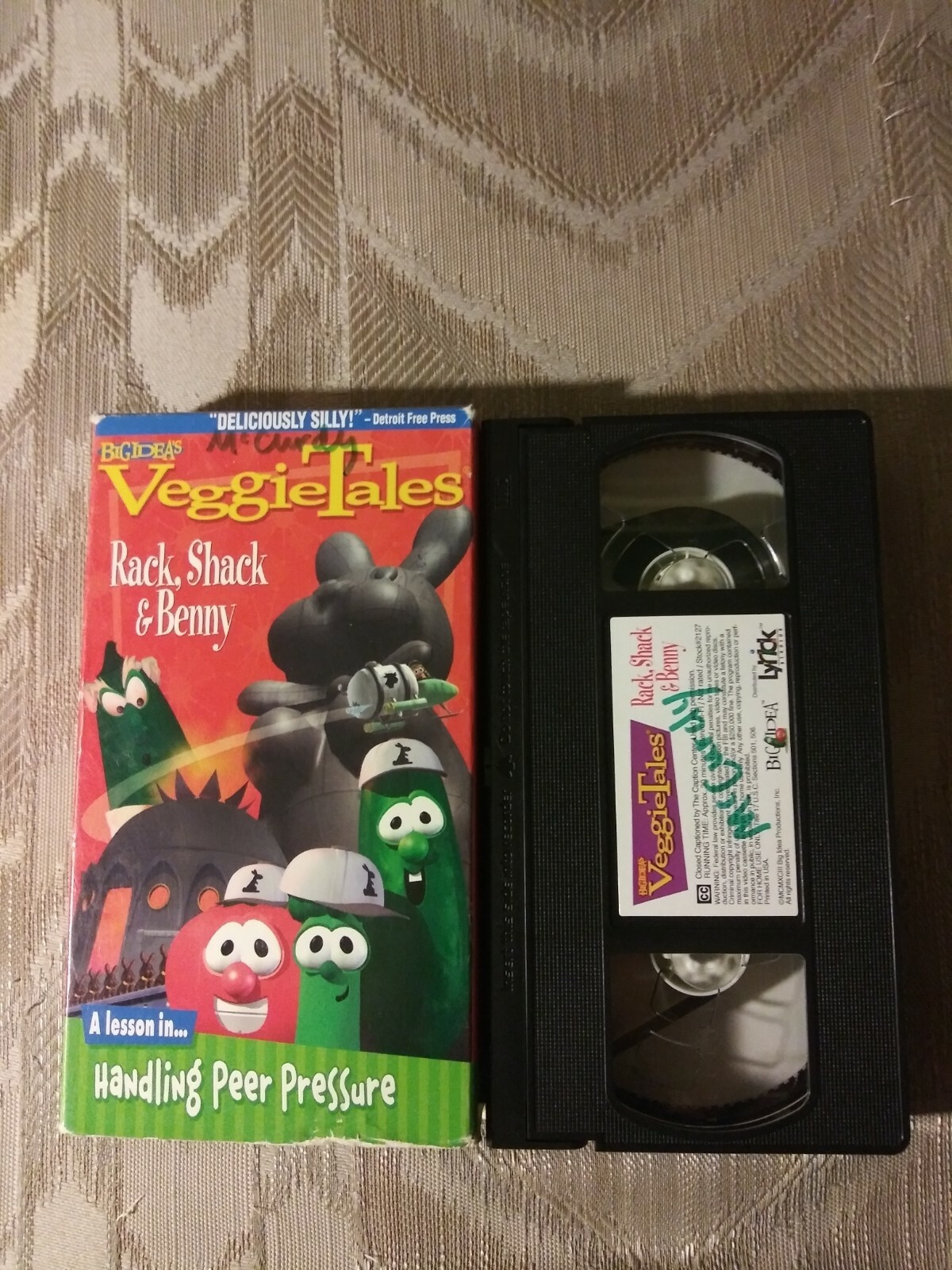VeggieTales Rack Shack & Benny VHS A Lesson | Grelly USA