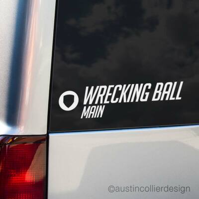 7" WRECKING BALL MAIN Vinyl Decal Car Truck Window Laptop Sticker ...