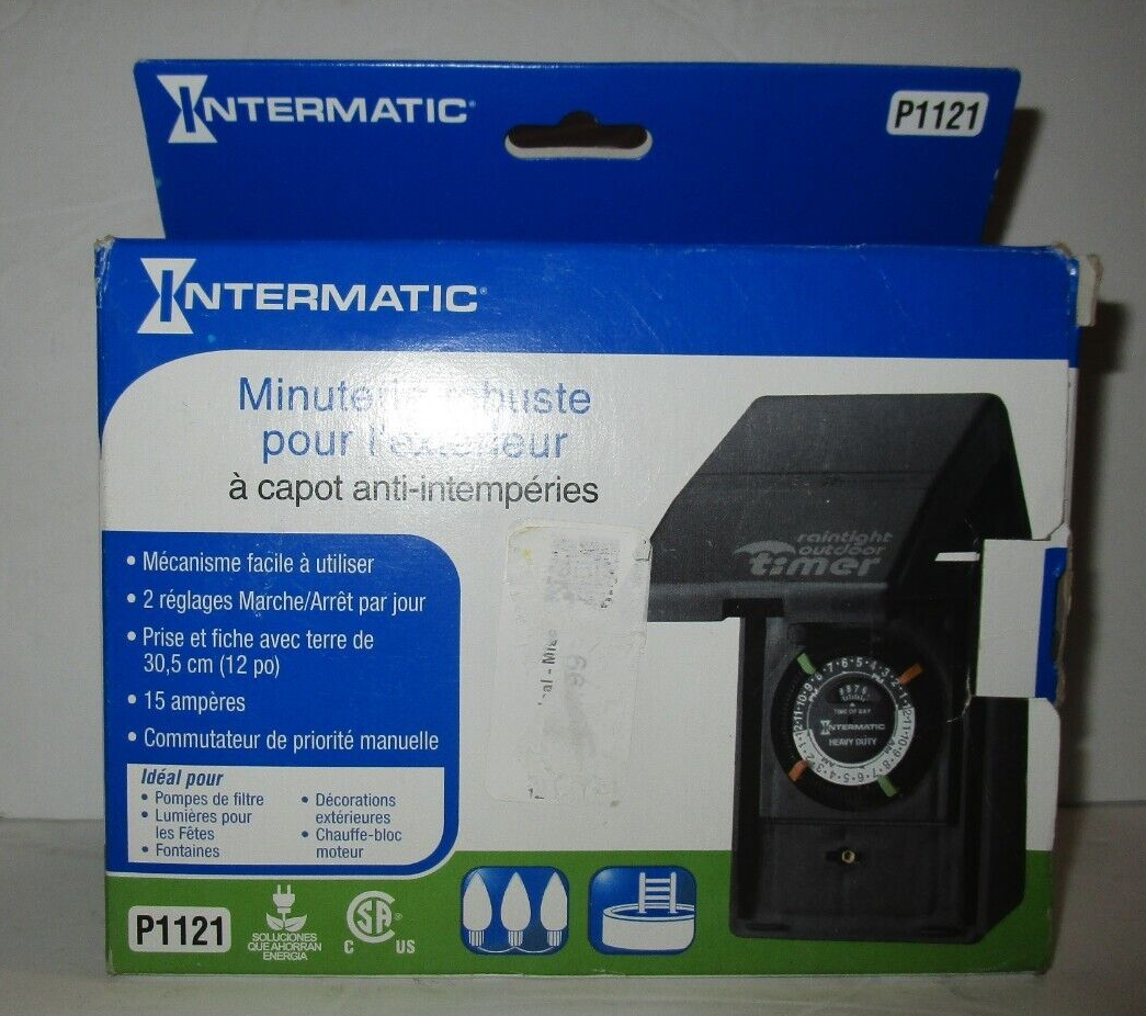 Intermatic P1121 Black Pumps Aerators Heaters Heavy Duty Outdoor Timer ...