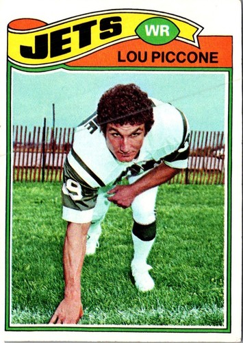 1977 Topps Lou Piccone #333 New York Jets Football Card | eBay